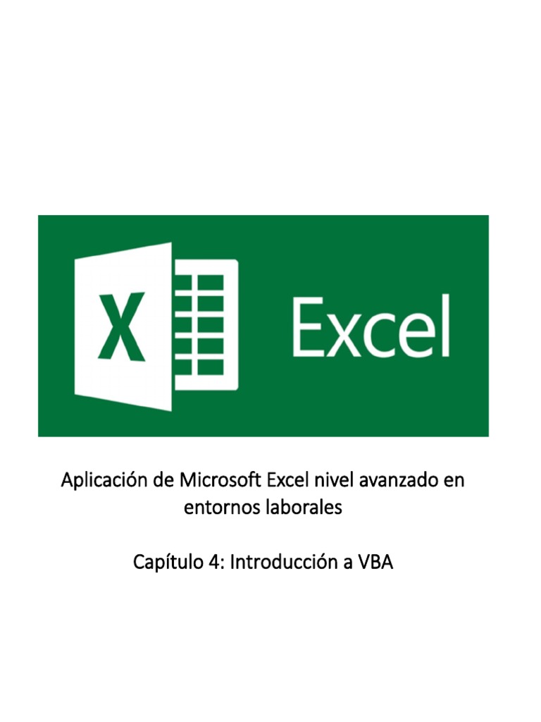 Mod 4 EXCEL 2016 | PDF | Visual Basic para Aplicaciones | Microsoft Excel