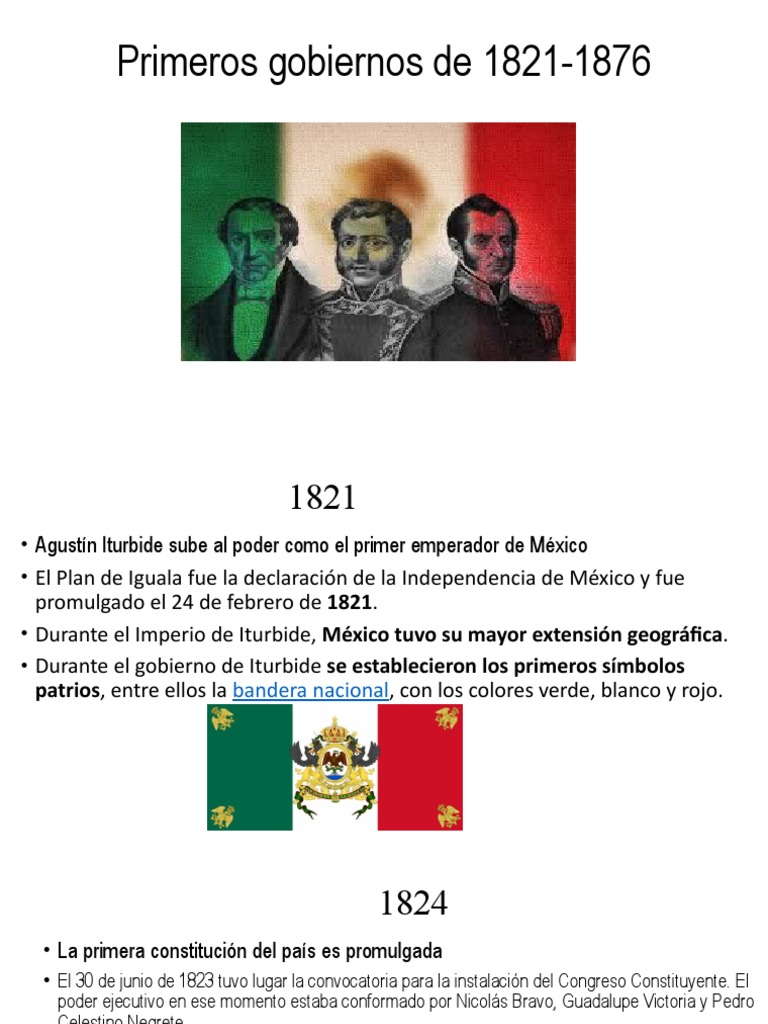 Primeros Gobiernos De 1821 1876 Descargar Gratis Pdf Politica De