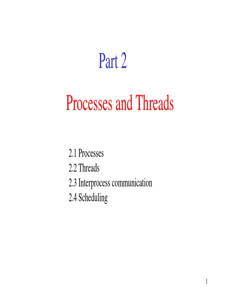 OS Part 02 PDF | PDF | Thread (Computing) | Scheduling (Computing)