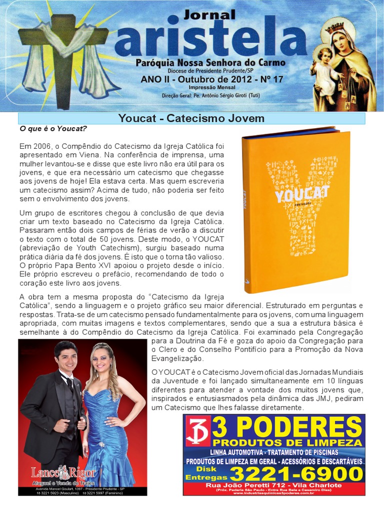 Youcat - Catecismo Jovem PDF | PDF | Dízimo | Missa (liturgia)