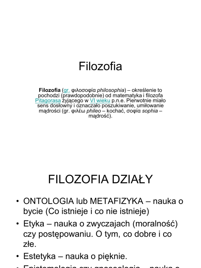 Filozofia Kurs Wstepny GRECJA | PDF Filozofia Kurs Wstepny GRECJA | PDF
