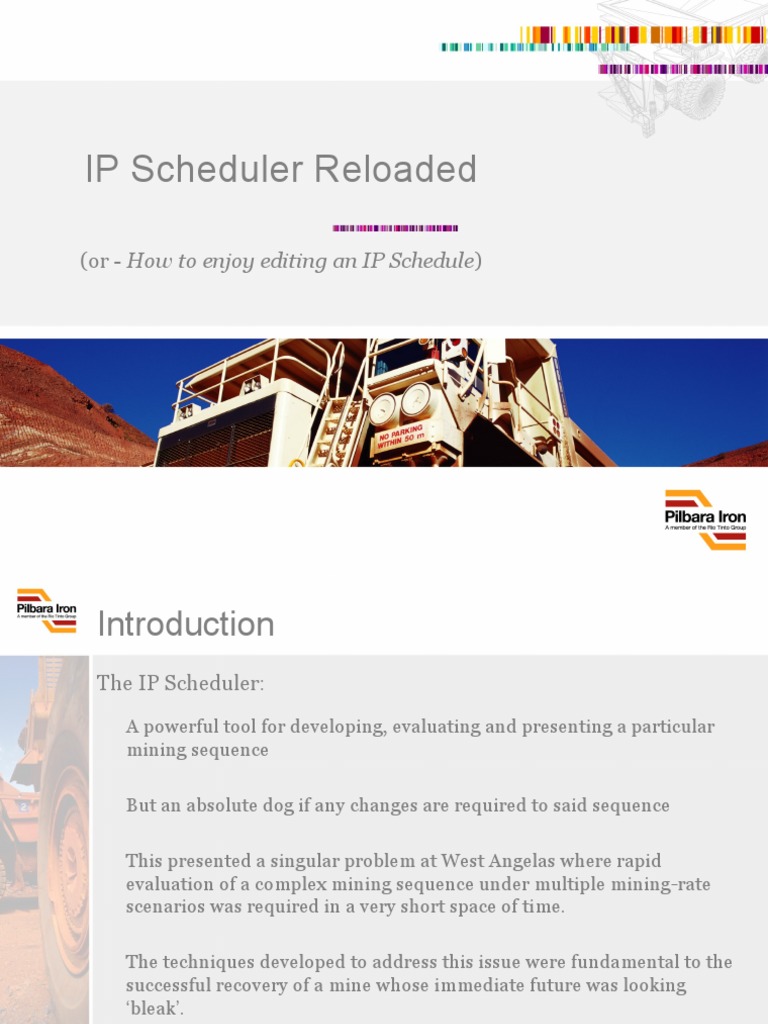 IP Scheduler Reloaded: (Or - How To Enjoy Editing An IP Schedule ...