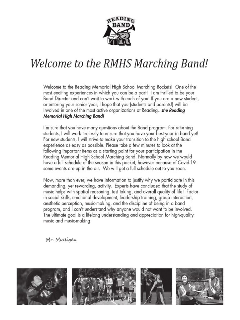 Marching Band Guide Withletter | PDF | Fee | Fundraising