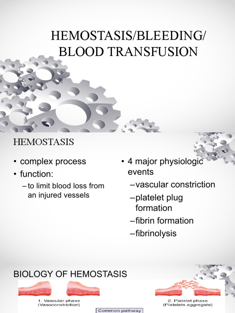 Hemostasis PDF | PDF | Coagulation | Hemostasis