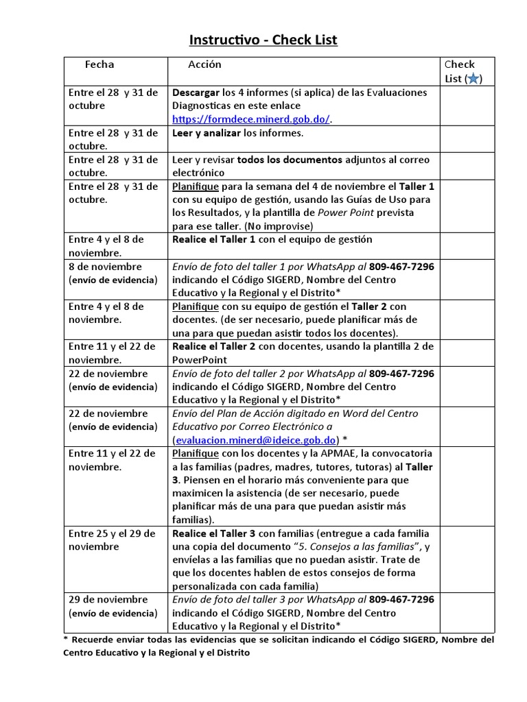 Instructivo Check List V4 | PDF | Software | Informática