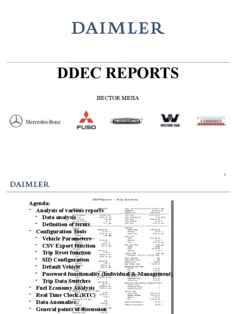 The Complete DDEC Reports, Hector | PDF | Fuel Economy In Automobiles ...