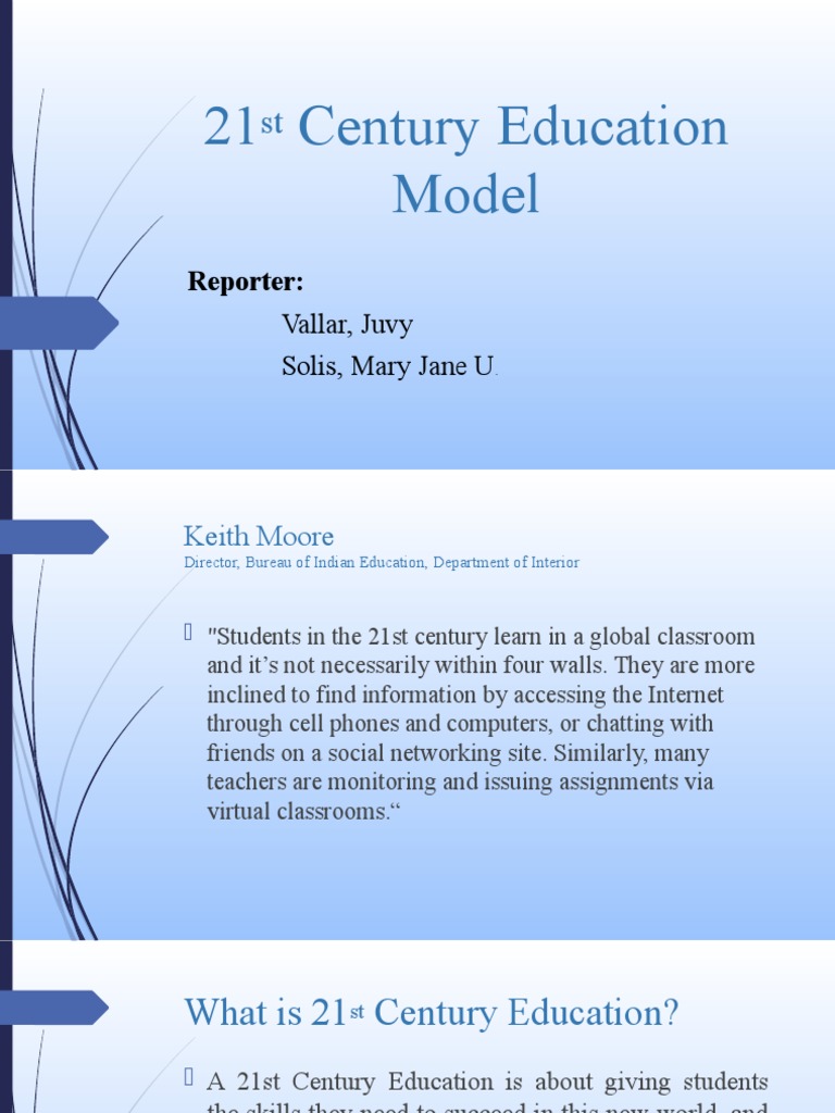 21st Century Education Model | PDF | Collaboration | Teachers