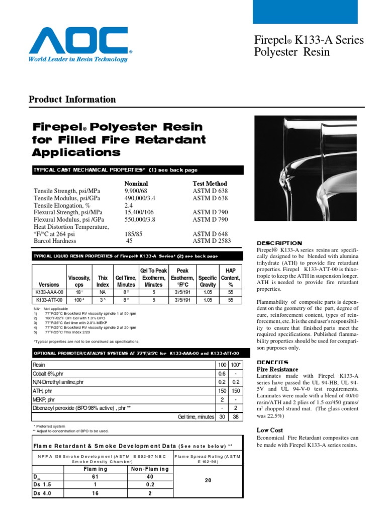 k133 Aaa 00 New Fire Retardant | PDF | Catalysis | Chemical Substances