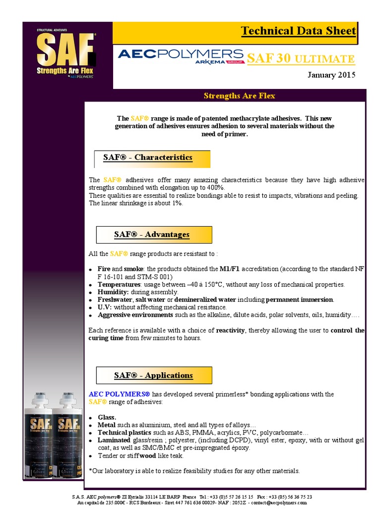 SAF 30 Ultimate | PDF | Epoxy | Adhesive