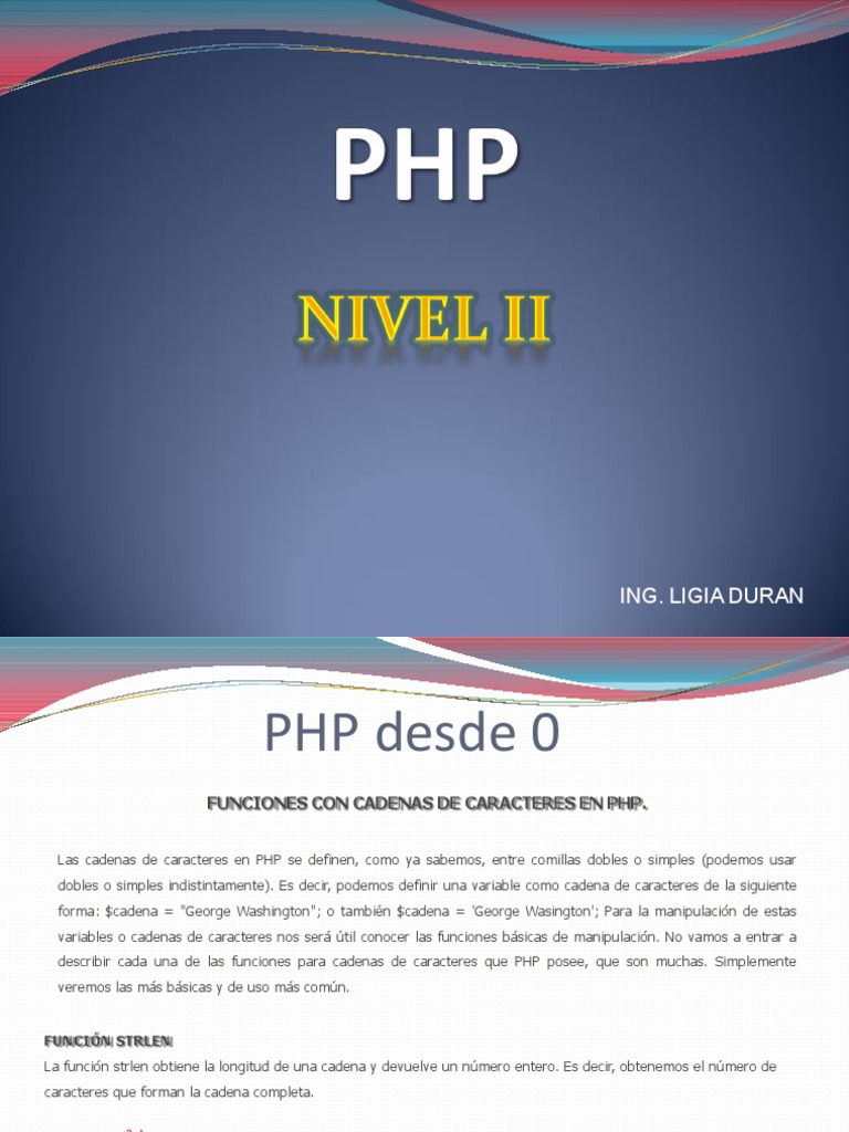 Funciones y Bucles en PHP | PDF | Estructura de datos de matriz | Matriz (Matemáticas)