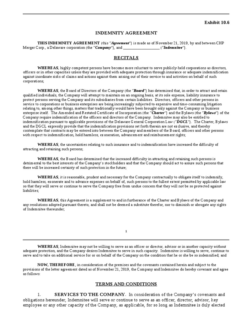 Indemnity Agreement | PDF | Indemnity | Arbitration