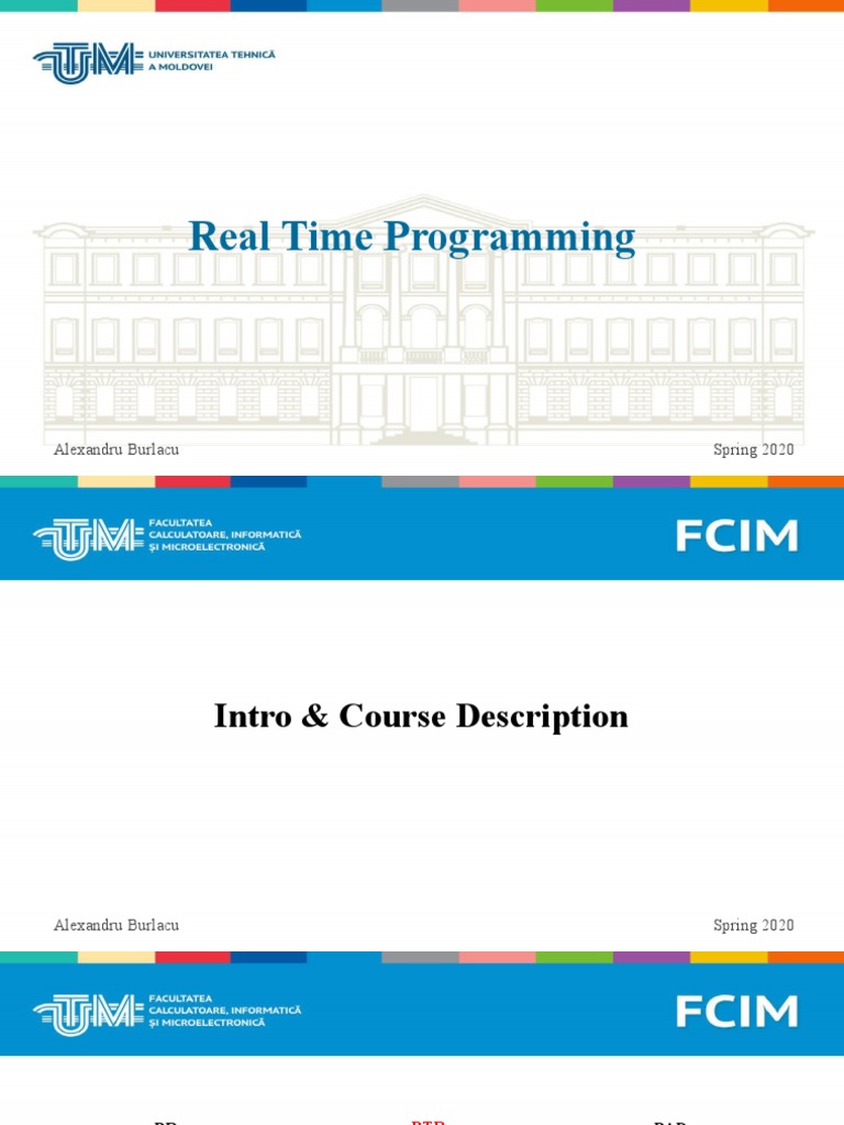Real Time Programming Course | PDF | Parallel Computing | Computer Science