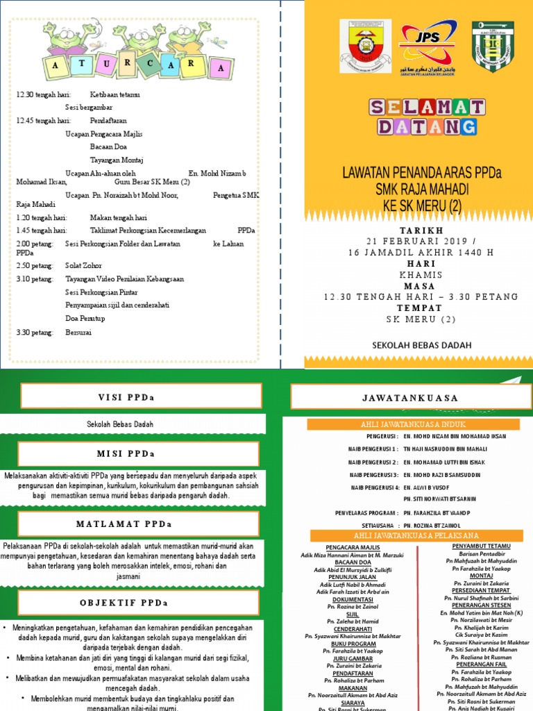 Buku Program Lawatan Penanda Aras Ppda SMK Raja Mahadi Ke SK Meru | PDF