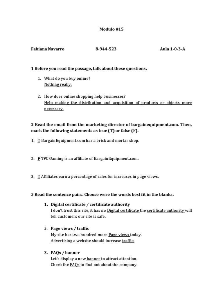 Modulo #15 | PDF