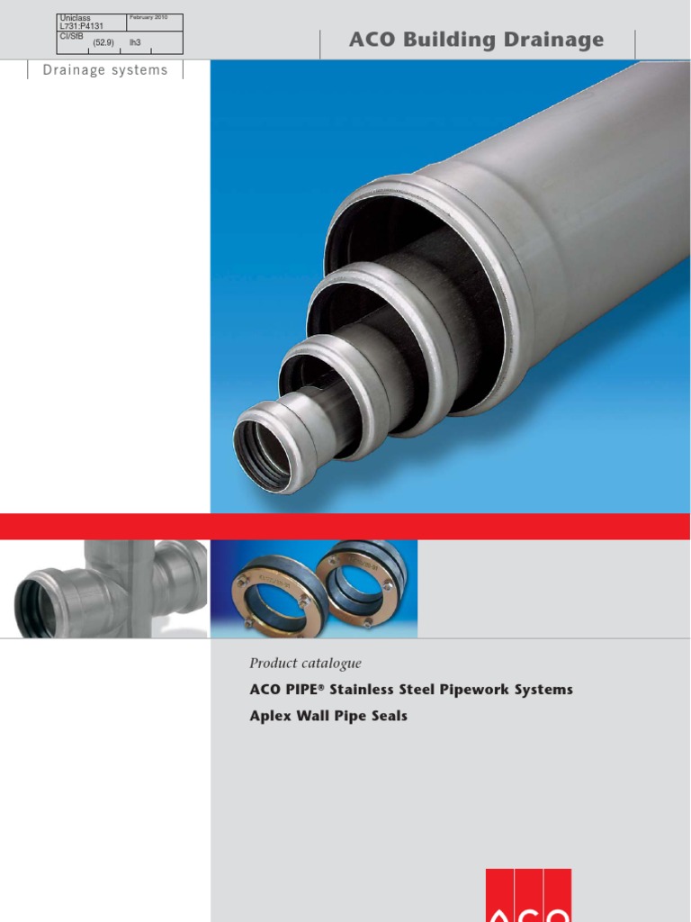 ACO Pipe Catalogue | PDF | Pipe (Fluid Conveyance) | Stainless Steel
