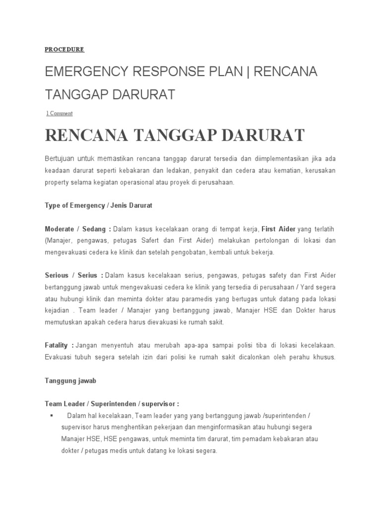 Emergency Response | PDF | Kesehatan Holistik | Sains & Matematika