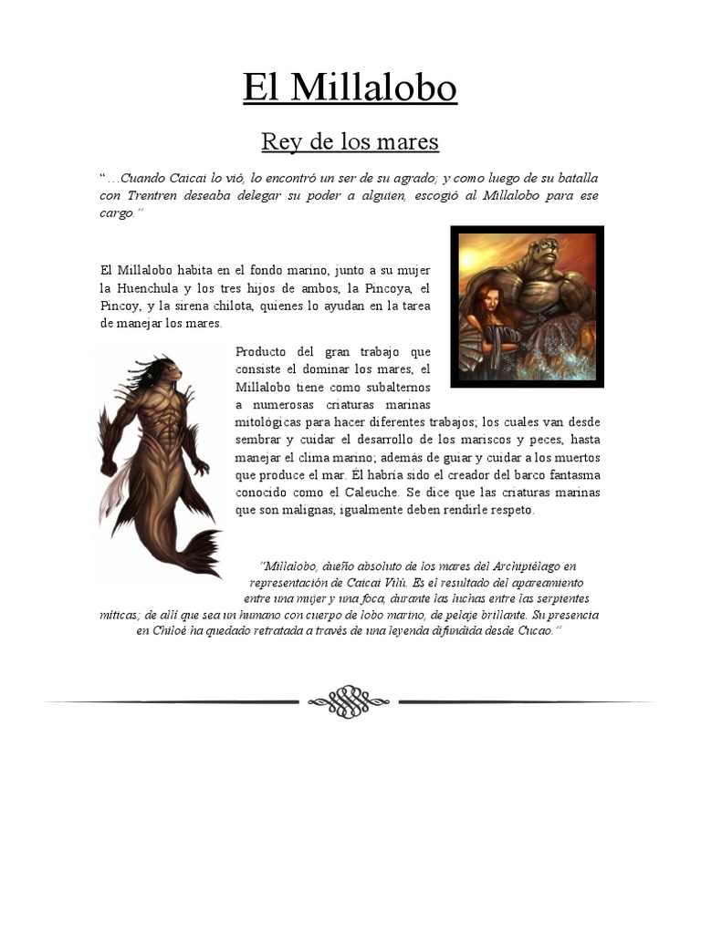 Leyenda del Millalobo en Chiloé | PDF