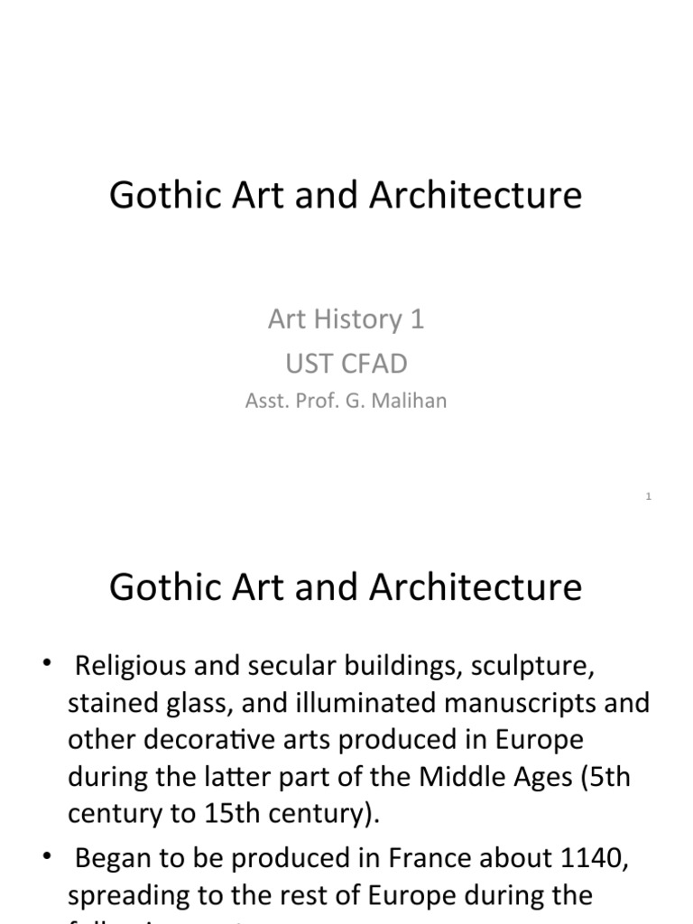 Overview of Gothic Architecture | PDF | Gothic Architecture | Vault ...