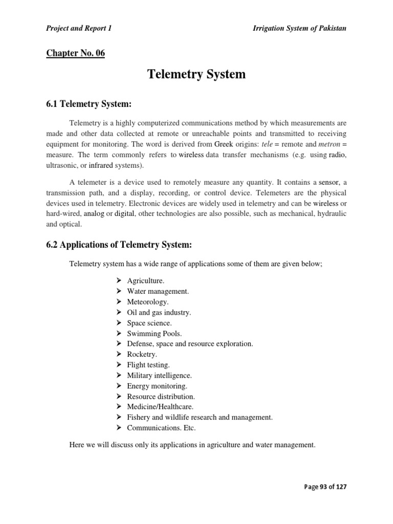 Telemetry System: Chapter No. 06 | PDF