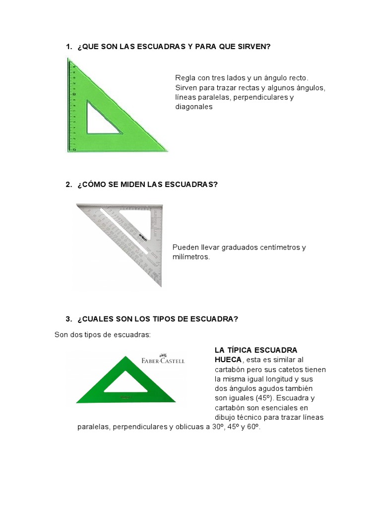 Que Son Las Escuadras y para Que Sirven | PDF