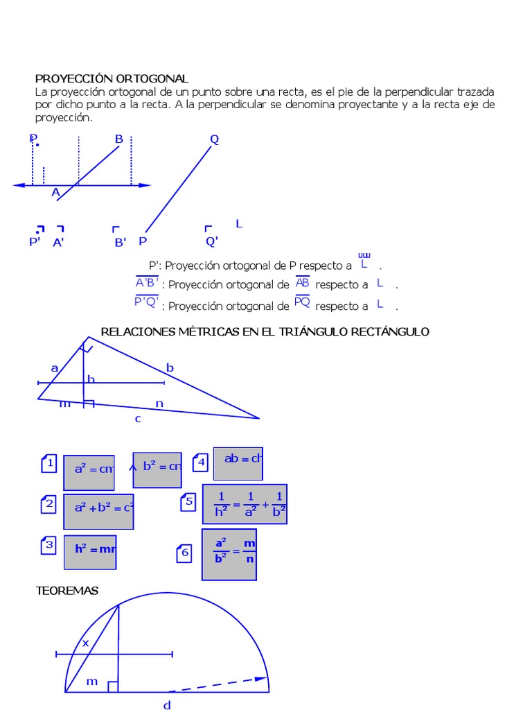 Proyección Ortogonal12 | PDF | Triángulo | Geometría triangular