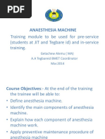 Basic Anesthesia Machine Checklist | PDF | Anesthesia | Breathing