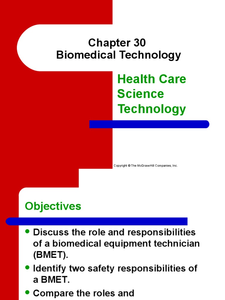 Biomedical Technology: Health Care Science Technology | PDF ...