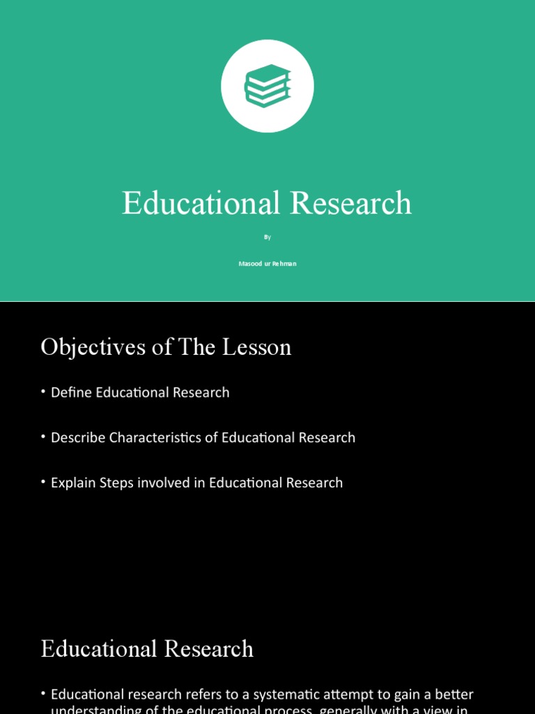 Lec 03 Definitions of Educational Research | PDF | Methodology ...