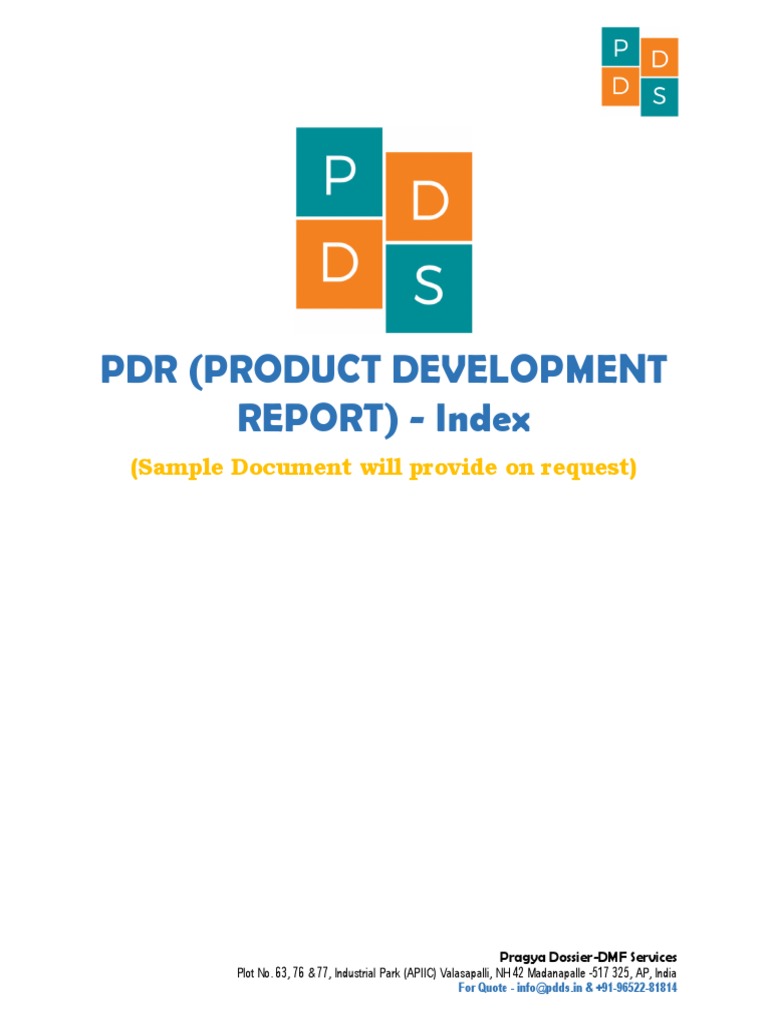 PDR Index Development Report | PDF