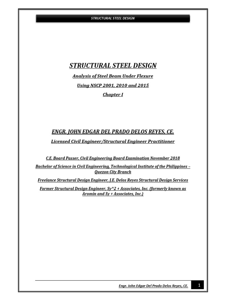 Steel Design Problems With Solution (Using NSCP 2001, 2010 and 2015) - UPDATED-1 PDF | PDF ...