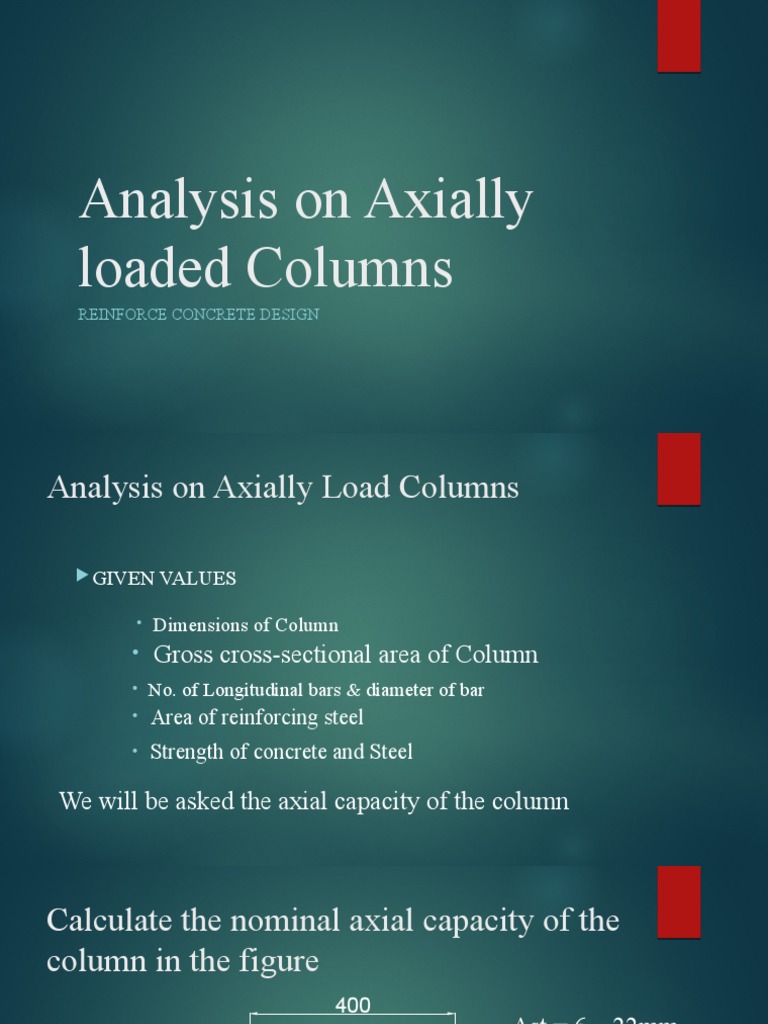 Analysis On Axially Loaded Columns | PDF