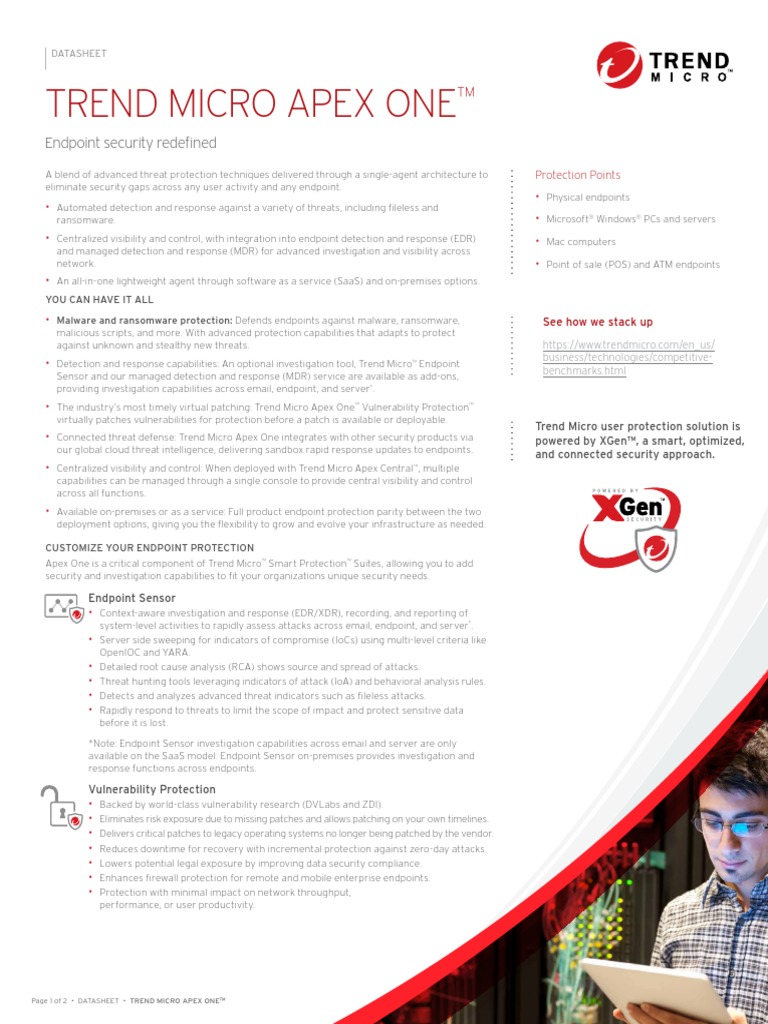 Trend Micro Apex One: Endpoint Security Redefined | PDF | Cloud ...
