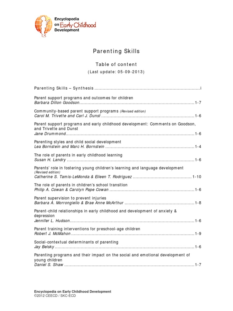 Parenting Skills | PDF | Parenting | Relationships