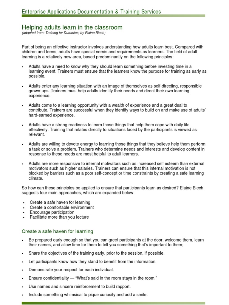 Adult Learning | PDF | Adult Education | Learning