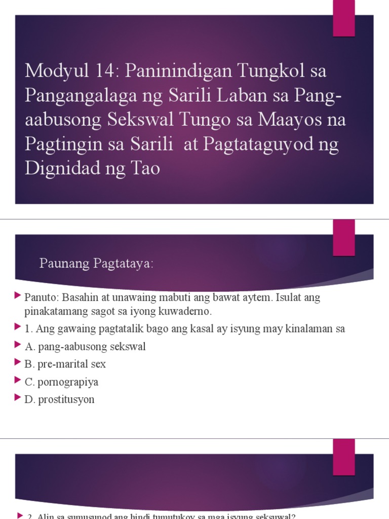 Modyul 14 g10 Sekswalidad | PDF