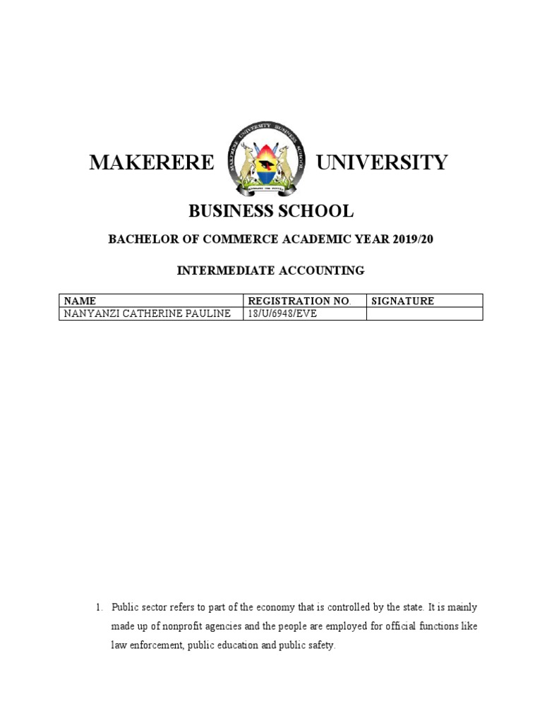 Makerere University: Business School | PDF | Budget | Macroeconomics