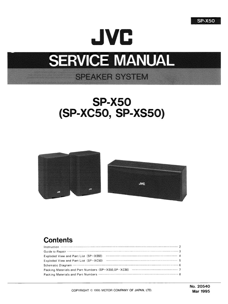 JVC SPX 50 Service Manual PDF | PDF