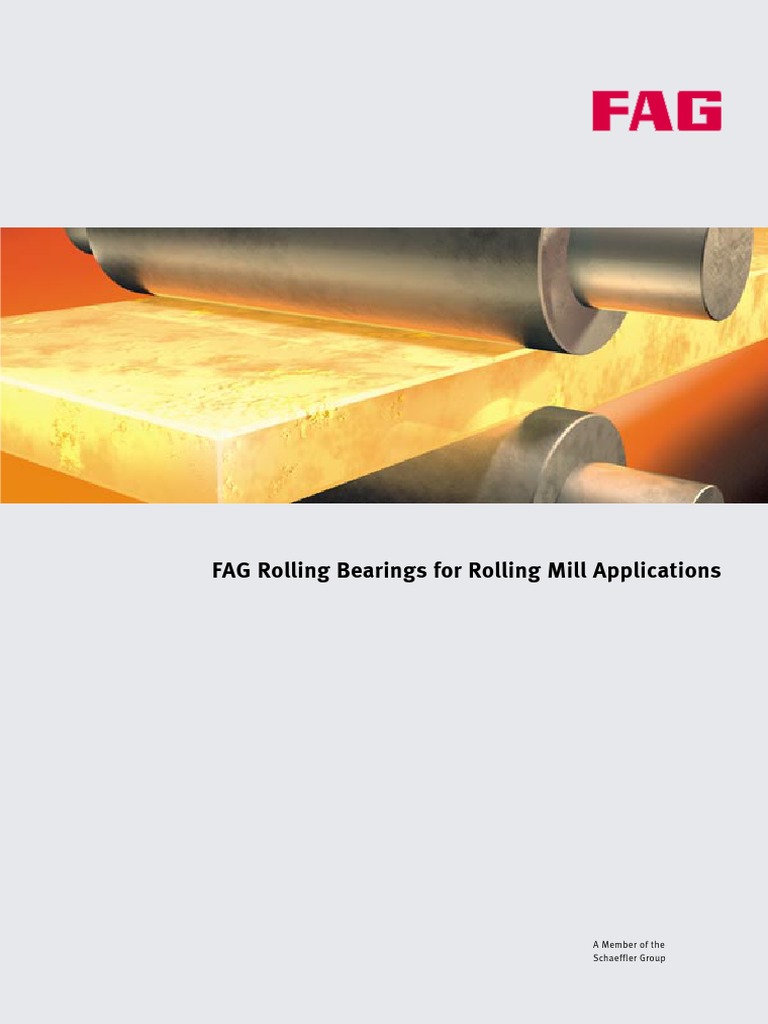 FAG Bearings For Rolling Mills Application PDF | PDF | Bearing ...