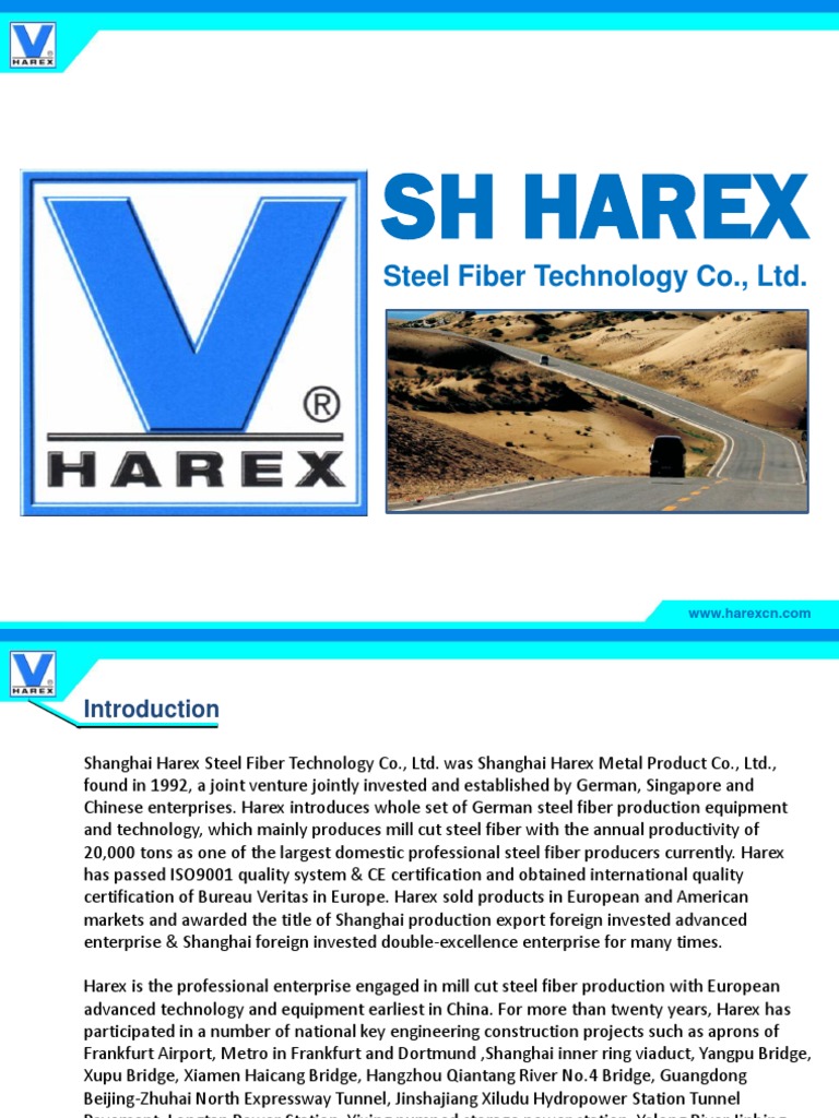 Harex Company Presentation 2015 | PDF | Fracture | Concrete