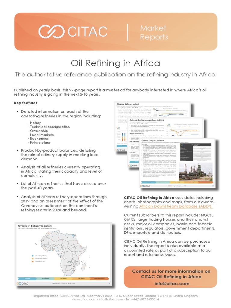 CITAC Refining Report 2020 | PDF | Oil Refinery | Cracking (Chemistry)