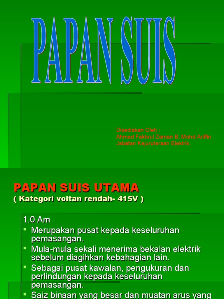 Papan Suis | PDF
