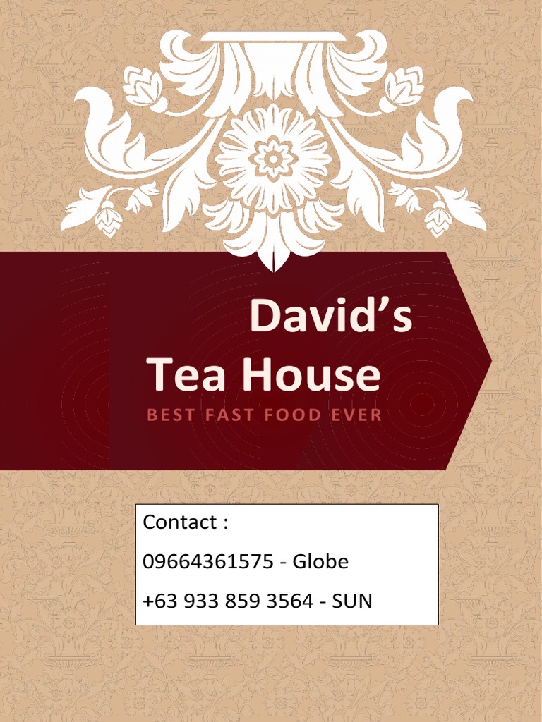 David's Tea House: Contact: 09664361575 - Globe +63 933 859 3564 - SUN ...