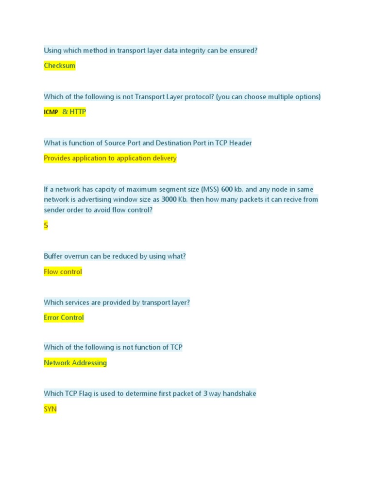 Quizzes | PDF | Routing | Transmission Control Protocol