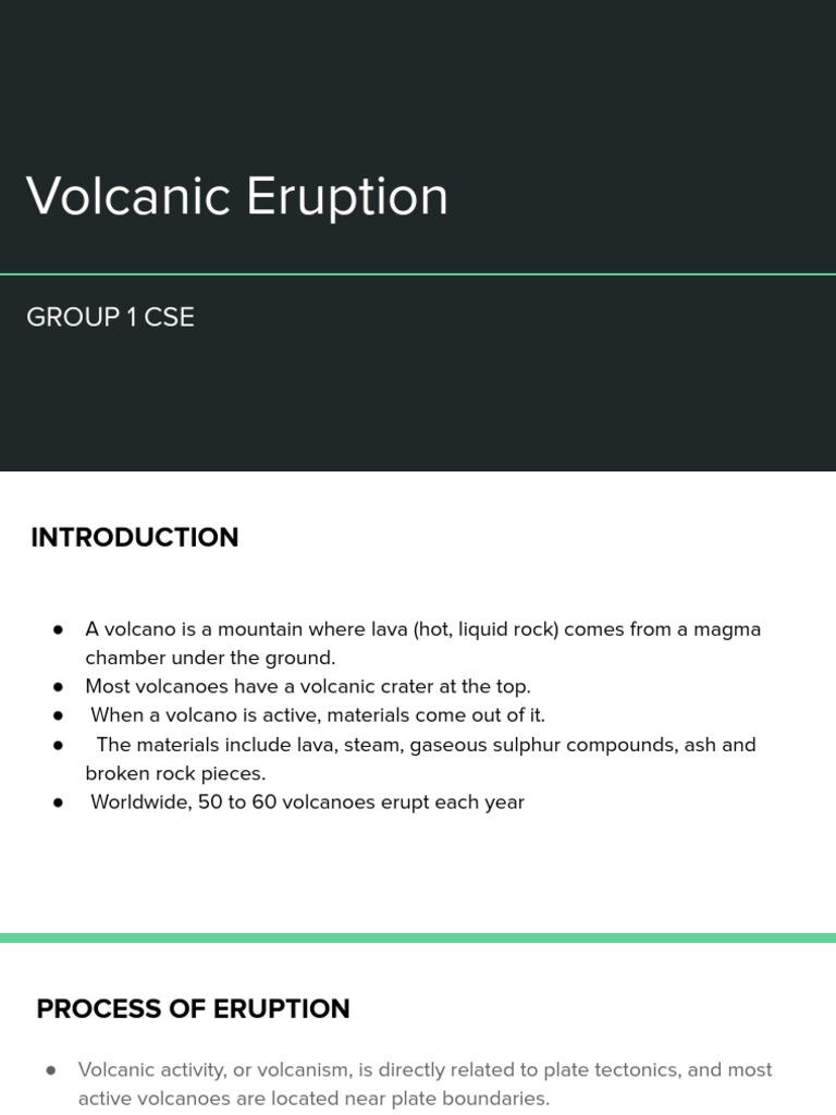 Volcanic Eruption Report | PDF | Types Of Volcanic Eruptions | Volcano