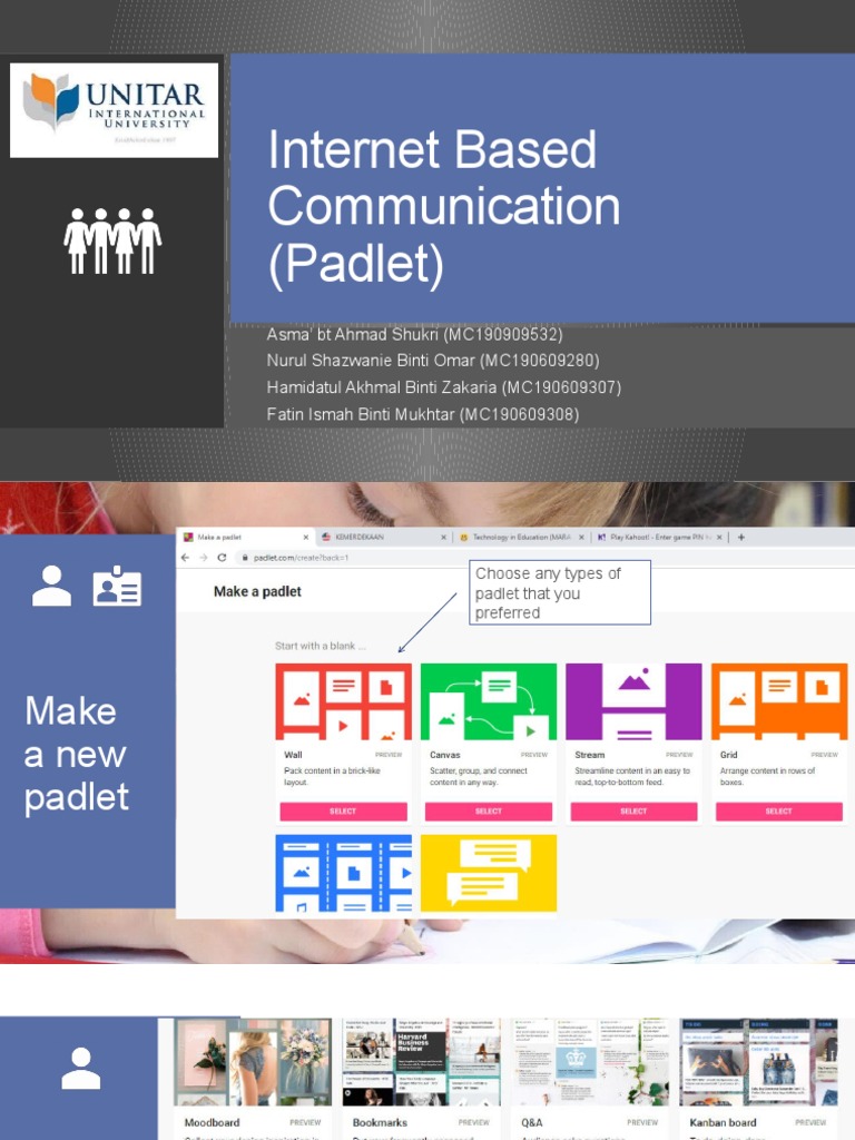 Internet Based Communication (Padlet) | PDF | Career & Growth | Games ...