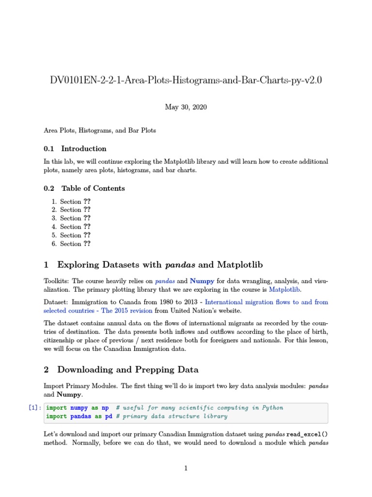 DV0101EN-2-2-1-Area-Plots-Histograms-and-Bar-Charts-py-v2.0: 1 ...