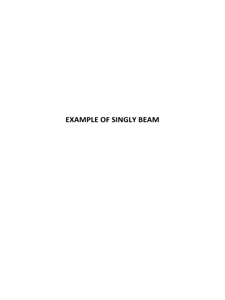 Example of RC Beam Design | PDF