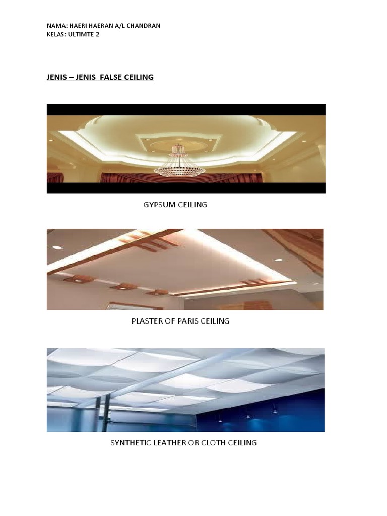 Jenis Jenis False Ceiling | PDF