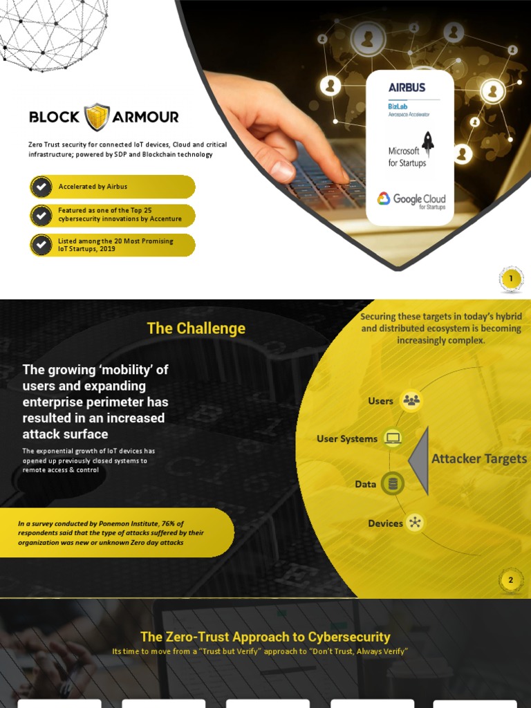 Block Armour Zero Trust Cybersecurity Pdf Internet Of Things Cloud Computing