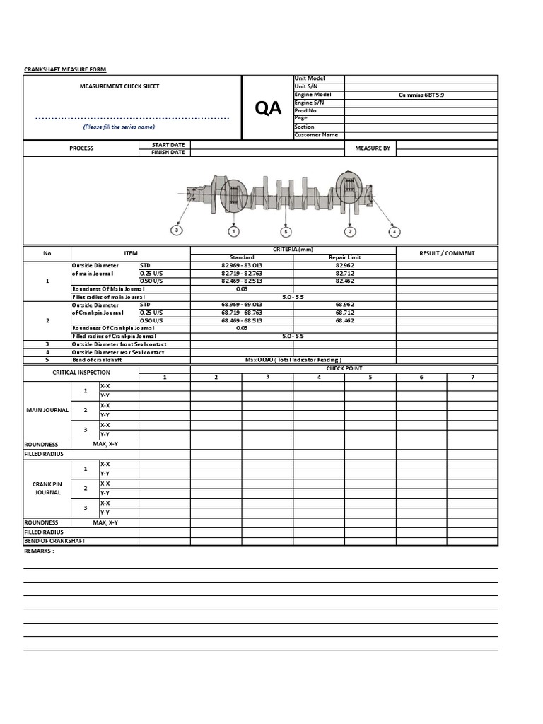 Crankshaft Form Measurement | PDF | Engines | Rotating Machines